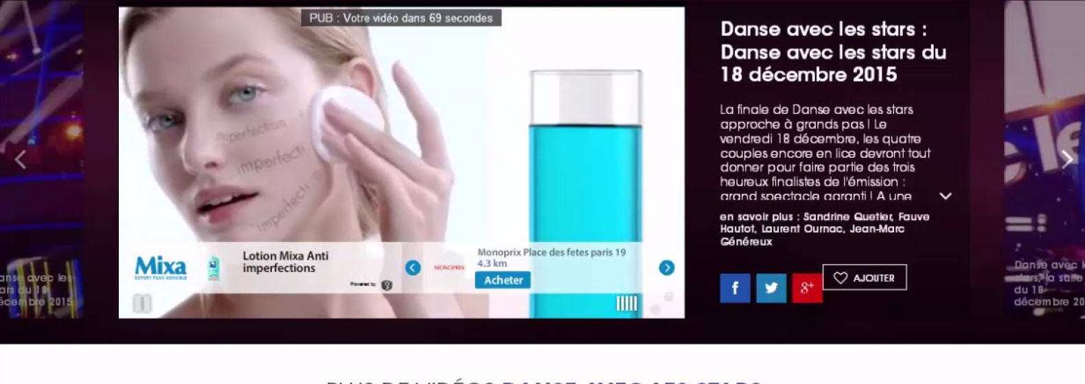 Mixa : premier annonceur grande conso à utiliser Spot & Shop